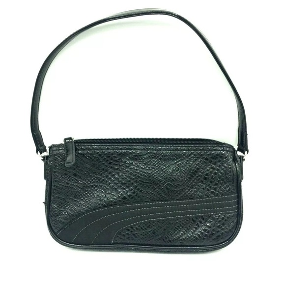 Puma | Bags | Puma Womens Black Logo Small Handbag Purse | Poshmark